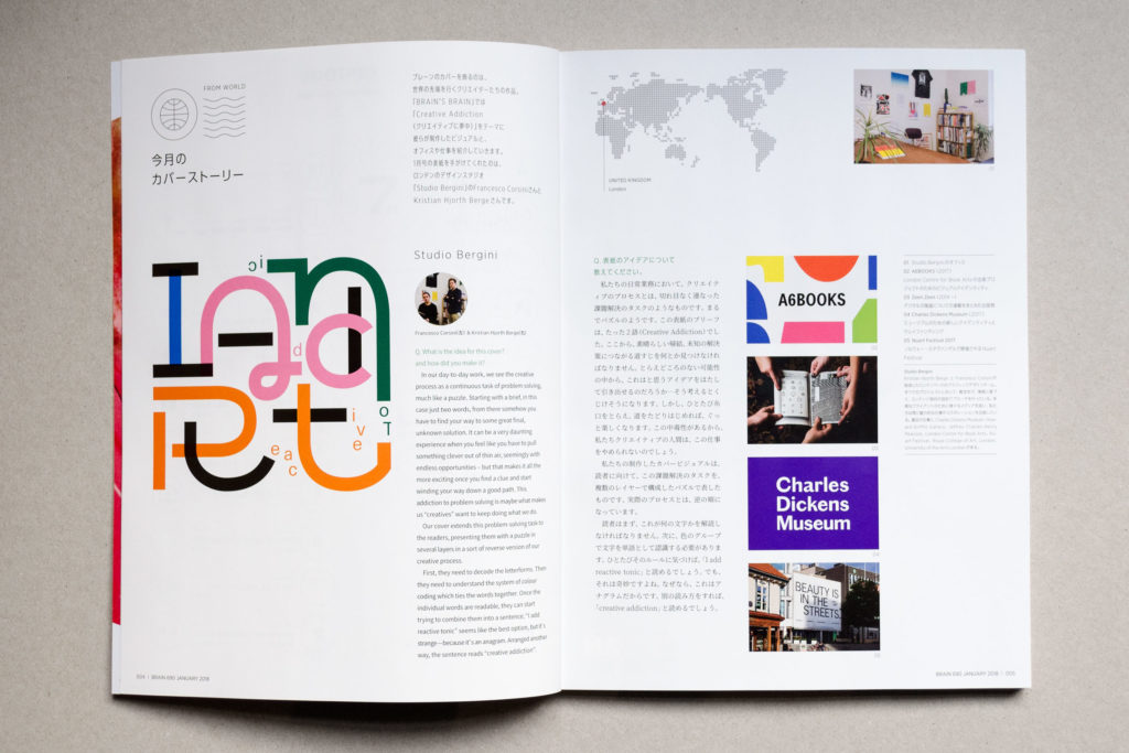 Brain Magazine Cover – Studio Bergini